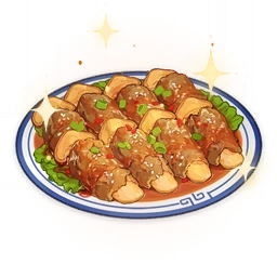 Delicious Matsutake Meat Rolls - Genshin Impact - HoYoWiki