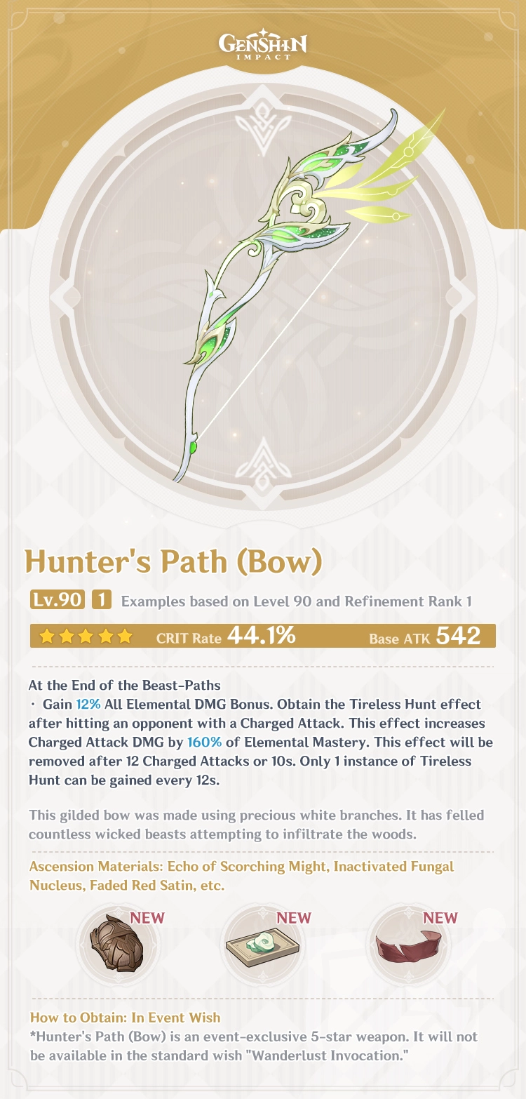 Hunter's Path - Genshin Impact - HoYoWiki