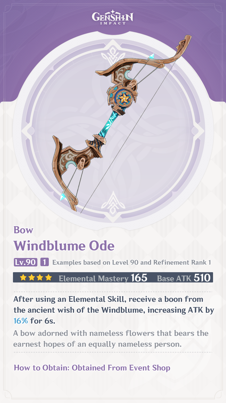 Windblume Ode - Genshin Impact - HoYoWiki