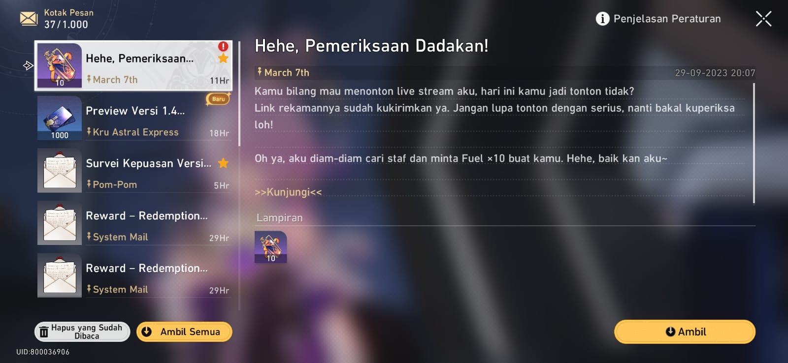 Debut Program March 7th - Honkai: Star Rail - HoYoWiki