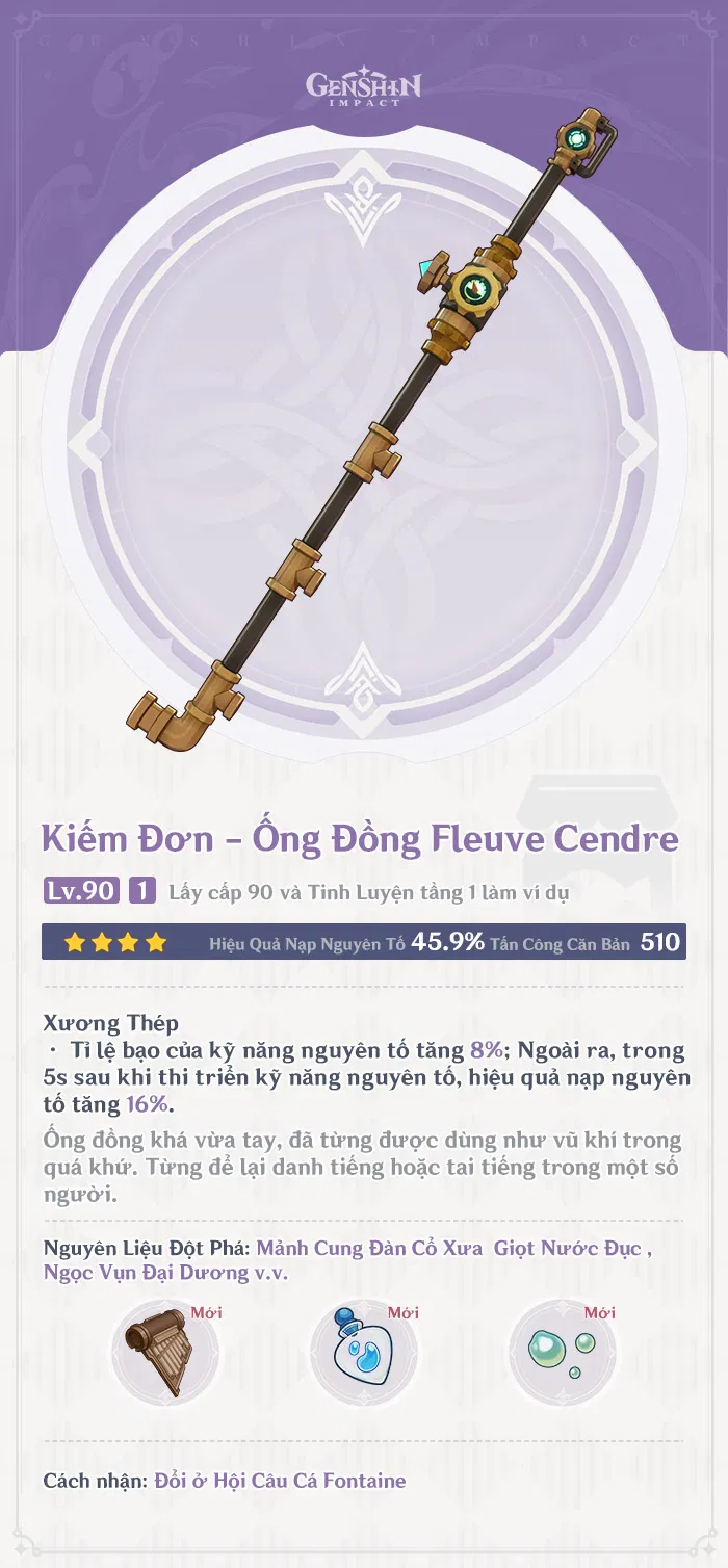 Ống Đồng Fleuve Cendre - Genshin Impact - HoYoWiki