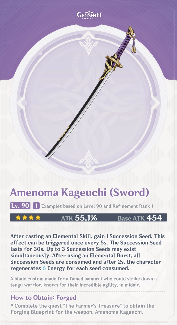 Amenoma Kageuchi - Genshin Impact - HoYoWiki